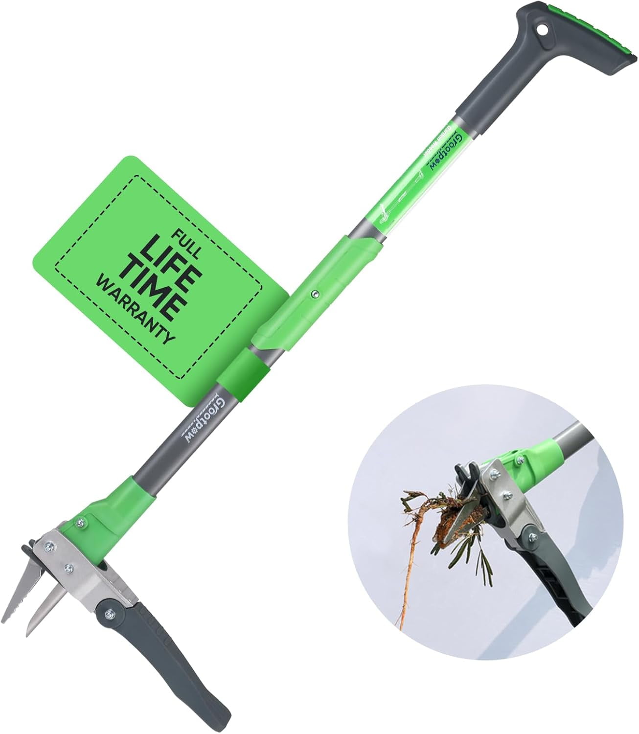 Heavy Duty Weed Puller Tool - 40" Stand Up Weeder with 3 Claws ...