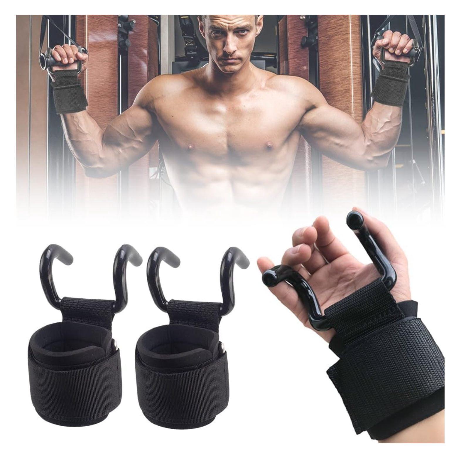 Heavy Duty Weight Lifting , 2025 New Wrist Hanging Steel with Padded ...
