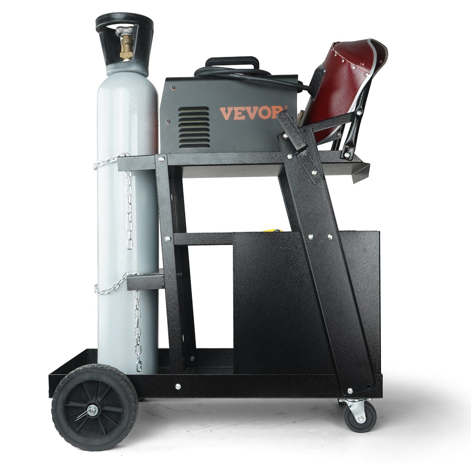 Heavy Duty Welding Cart, 2-Tier 4-Drawer Storage, 360° Wheels – 265 LBS ...
