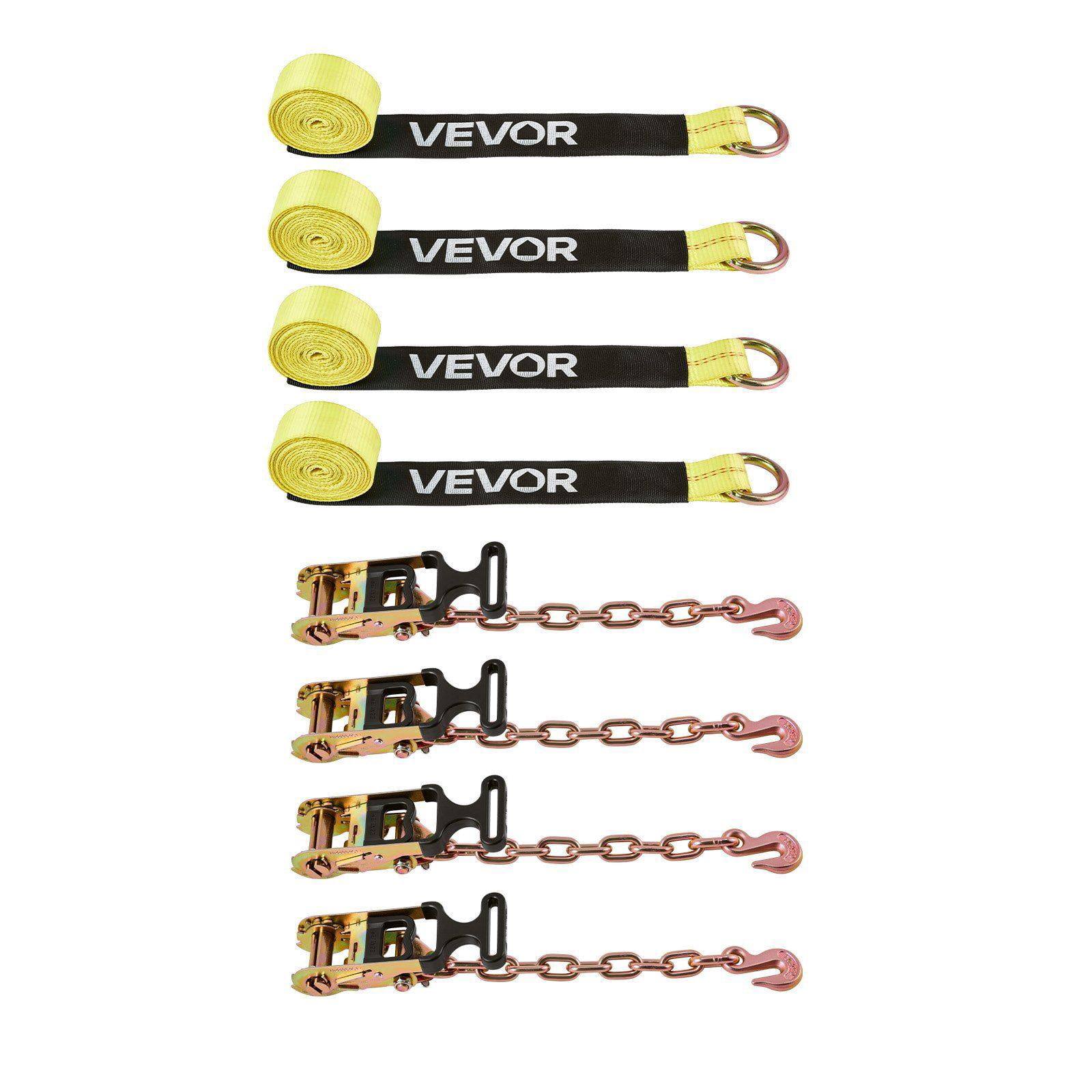 Heavy Duty Wheel Chock Tie Down Kit with 10009 lbs Break Strength and ...