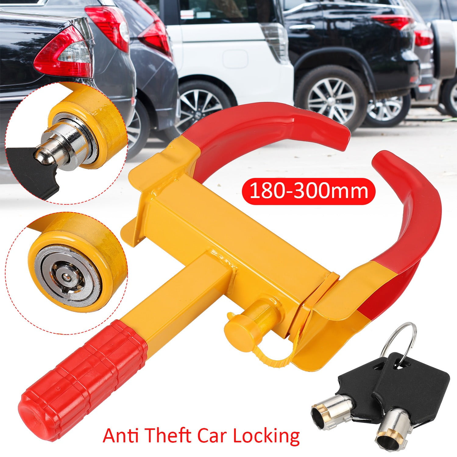 Heavy Duty Wheel Clamp Caravan Trailer Car Van Motorcycle Security Lock ...