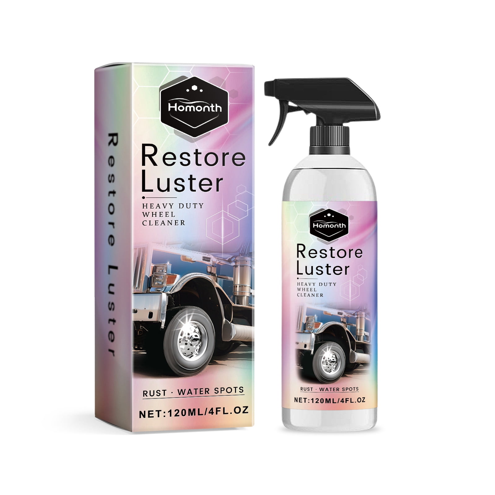 Heavy Duty Wheel Cleaner, Wheel Hub Decontamination Anti-Aging Dust ...