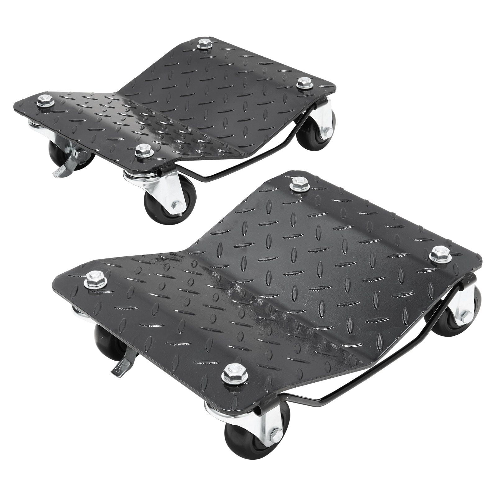 Heavy-Duty Wheel Dolly Set of 2, 3000 lbs Capacity Car Tire Dollies for ...