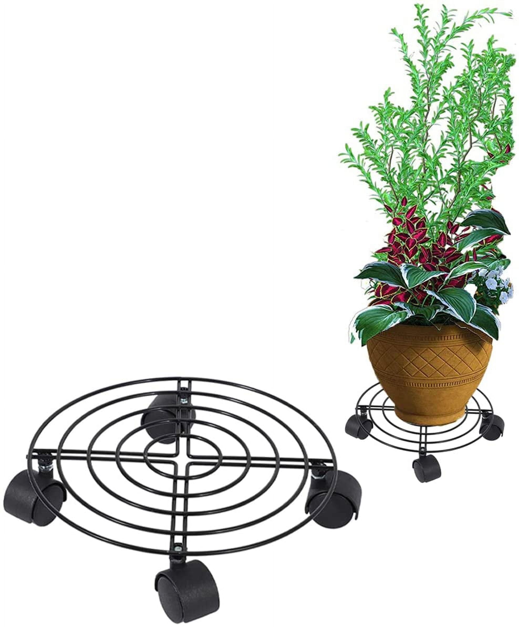 Heavy-Duty Wheelbarrow Stand for Pots, 60KG Capacity, Saucer Included ...