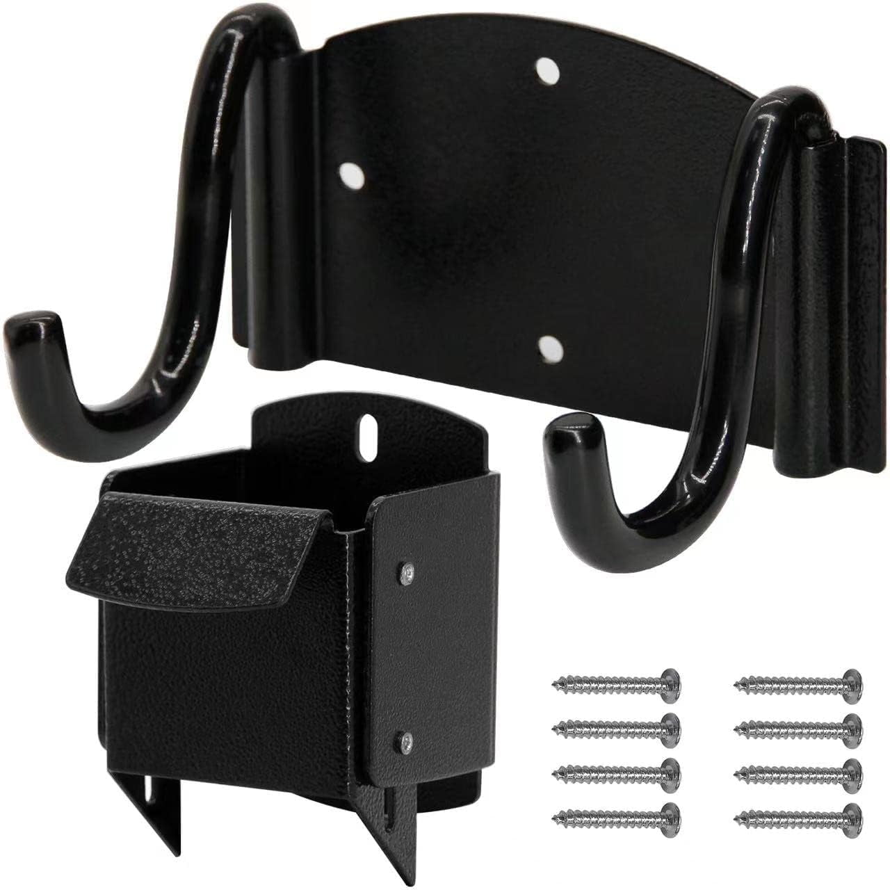 Heavy-Duty Wheelbarrow Storage Bracket, Black, Sturdy, 80 lbs Capacity ...