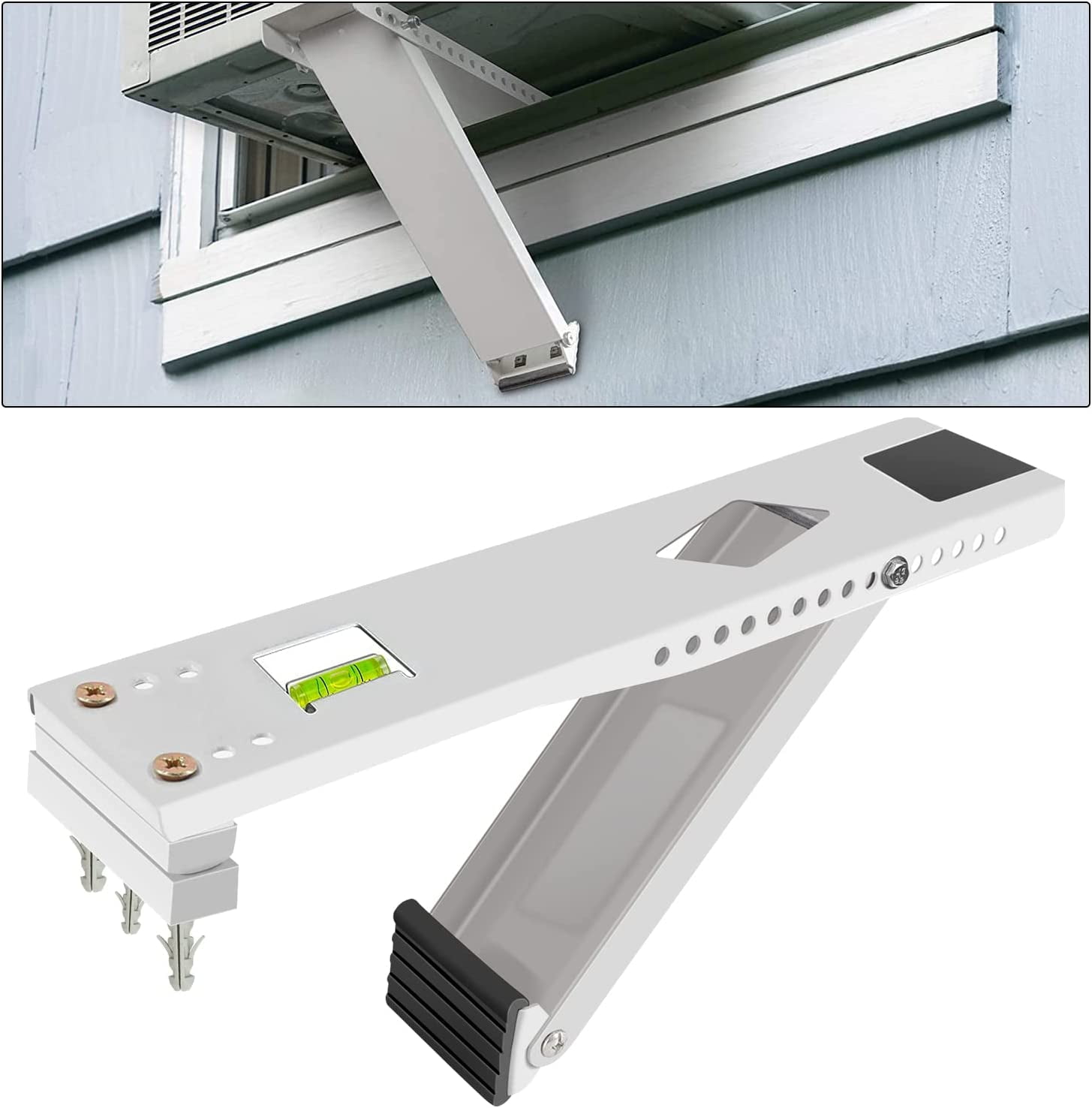 ‌Heavy Duty Window AC Support Bracket – 165lbs Capacity, Inside-Mount ...