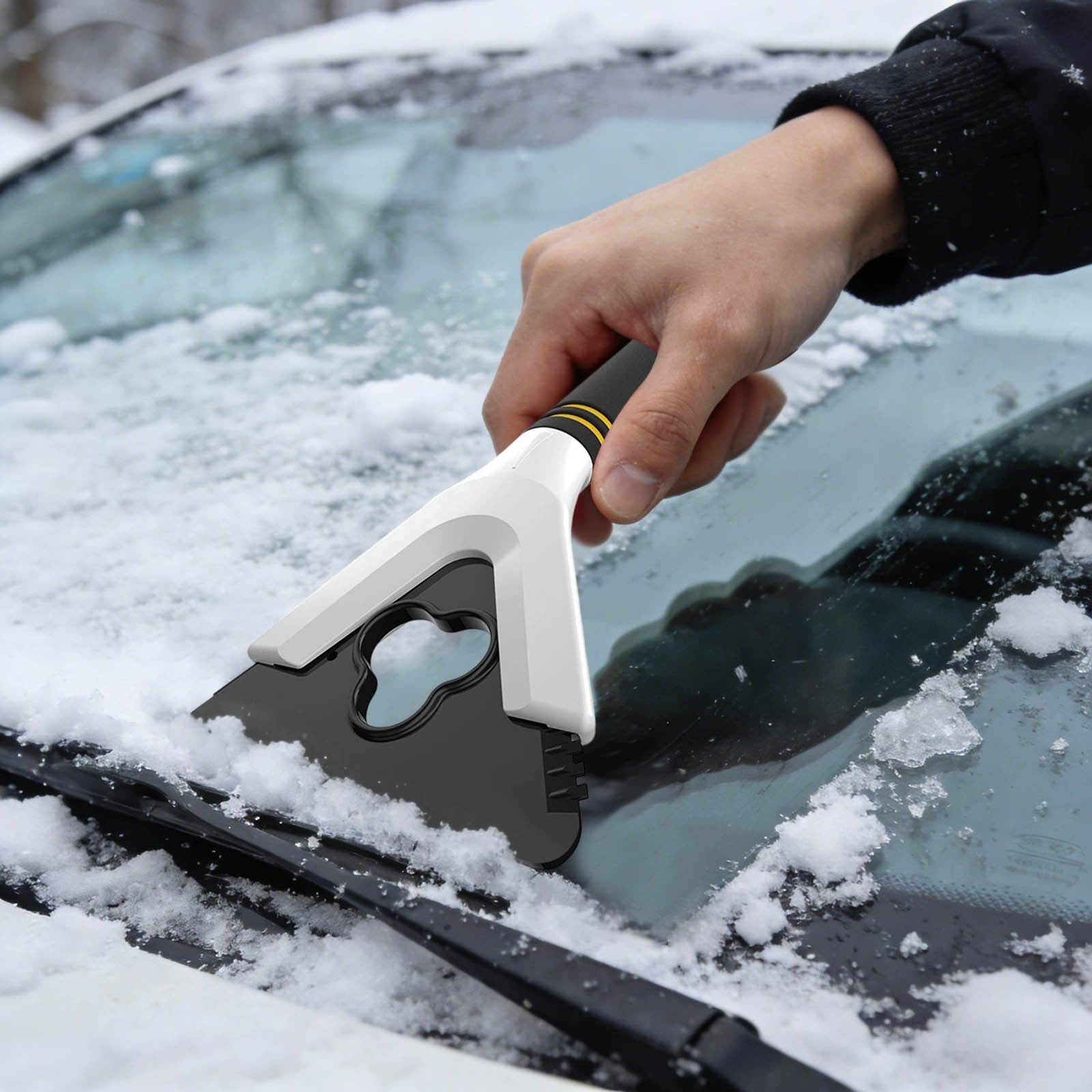 Heavy Duty Windshield Scraper and Ice Remover with Extendable Foam Grip ...