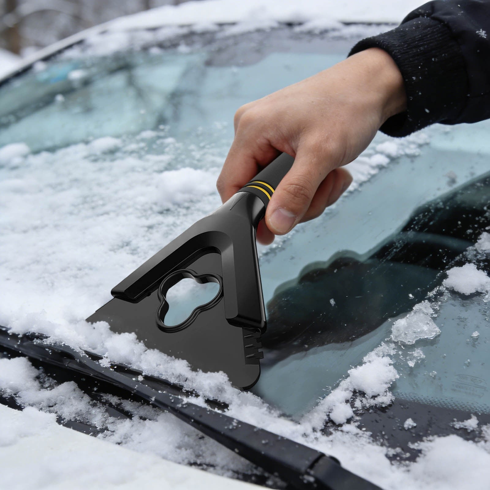 Heavy Duty Windshield Scraper and Ice Remover with Extendable Foam Grip ...