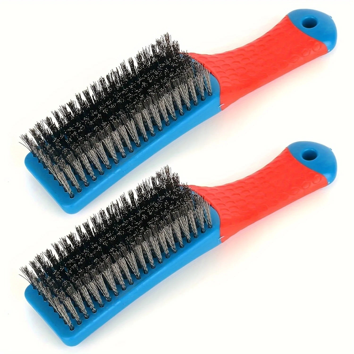 Heavy Duty Wire Brush Stainless Steel Bristles Plastic Handle Rust ...