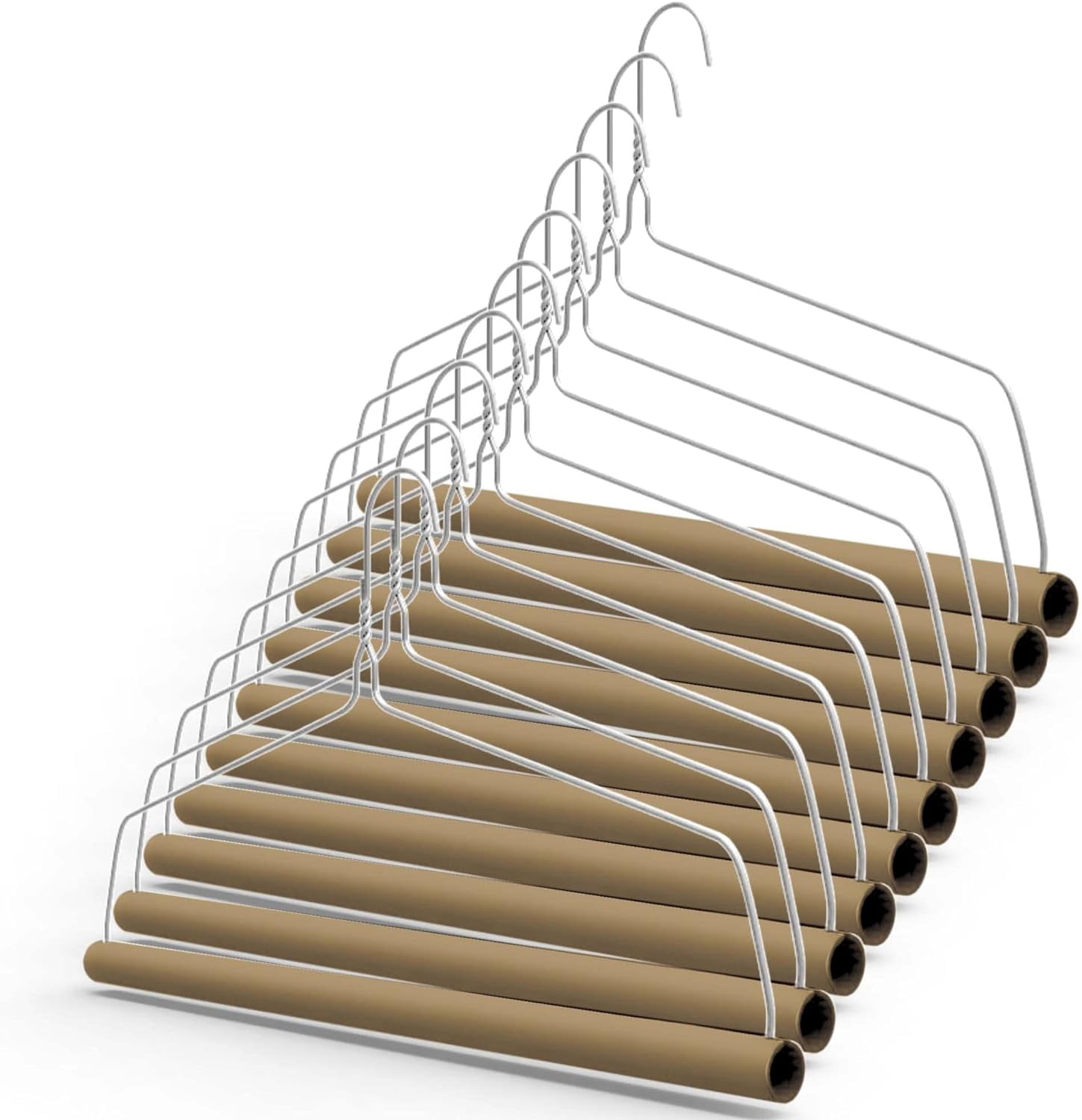Heavy Duty Wire Clothes Hangers – Galvanized Steel Hangers 10.5" Gauge ...