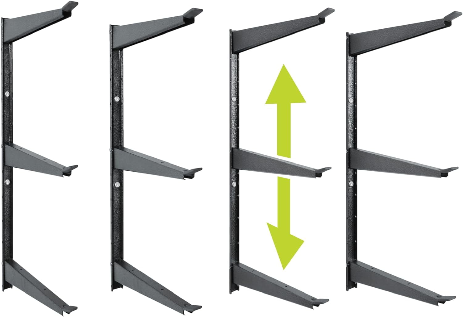 Heavy Duty Wood and Lumber Storage Rack (2-Pack), Holds Up To 960 lbs ...