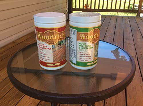 Heavy Duty Wood Stripper and Wood Cleaner Kit for Wood Decks, Wood ...