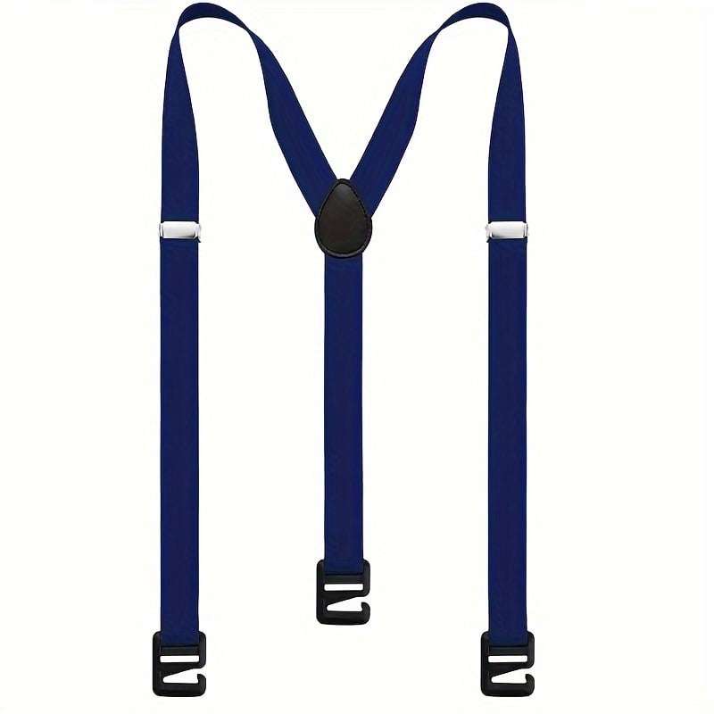 Heavy Duty Work Suspenders for Men 4cm Wide X-Back with 3 Plastic ...