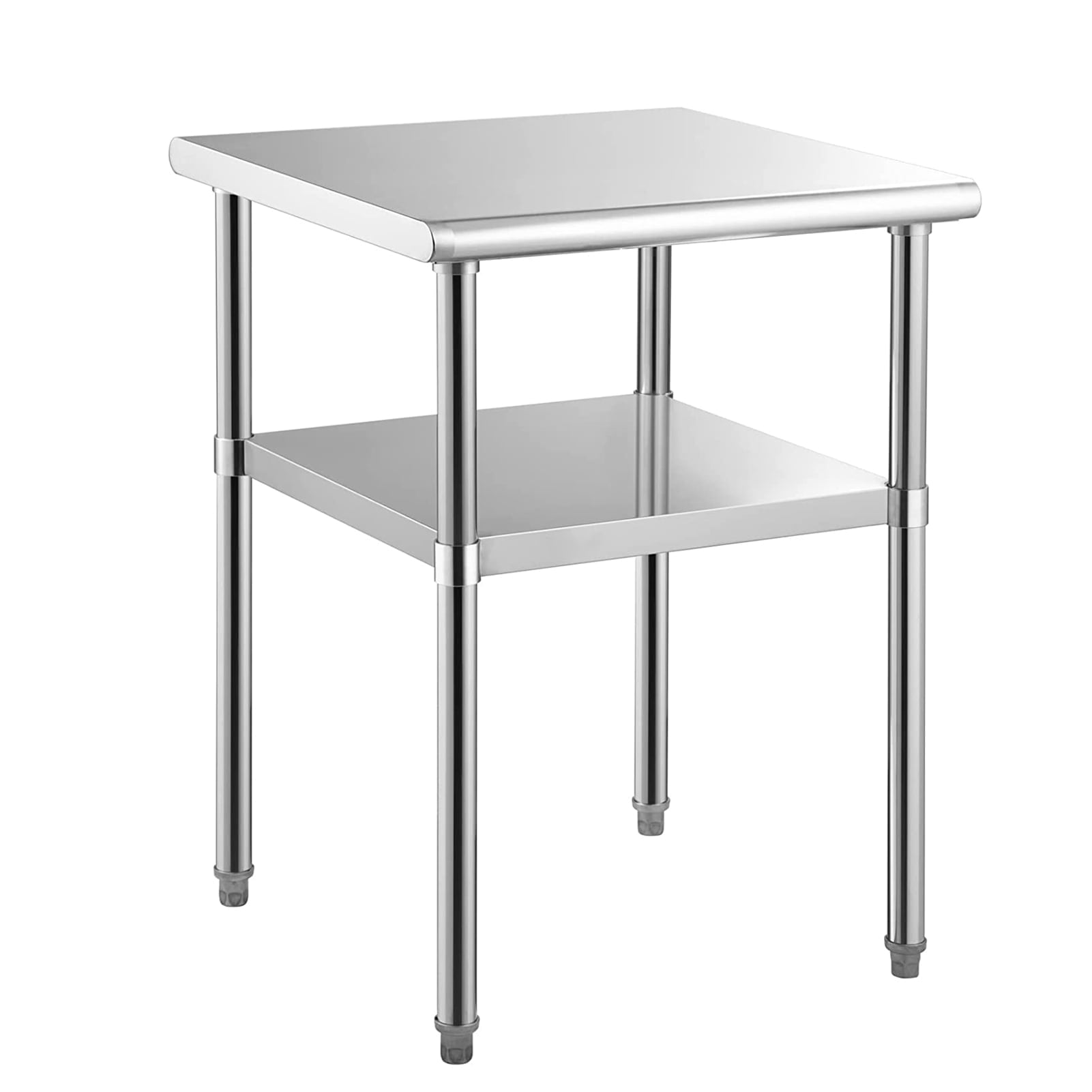 Heavy Duty Work Table, 24x24x33 Inch Stainless Steel Work & Prep Table ...