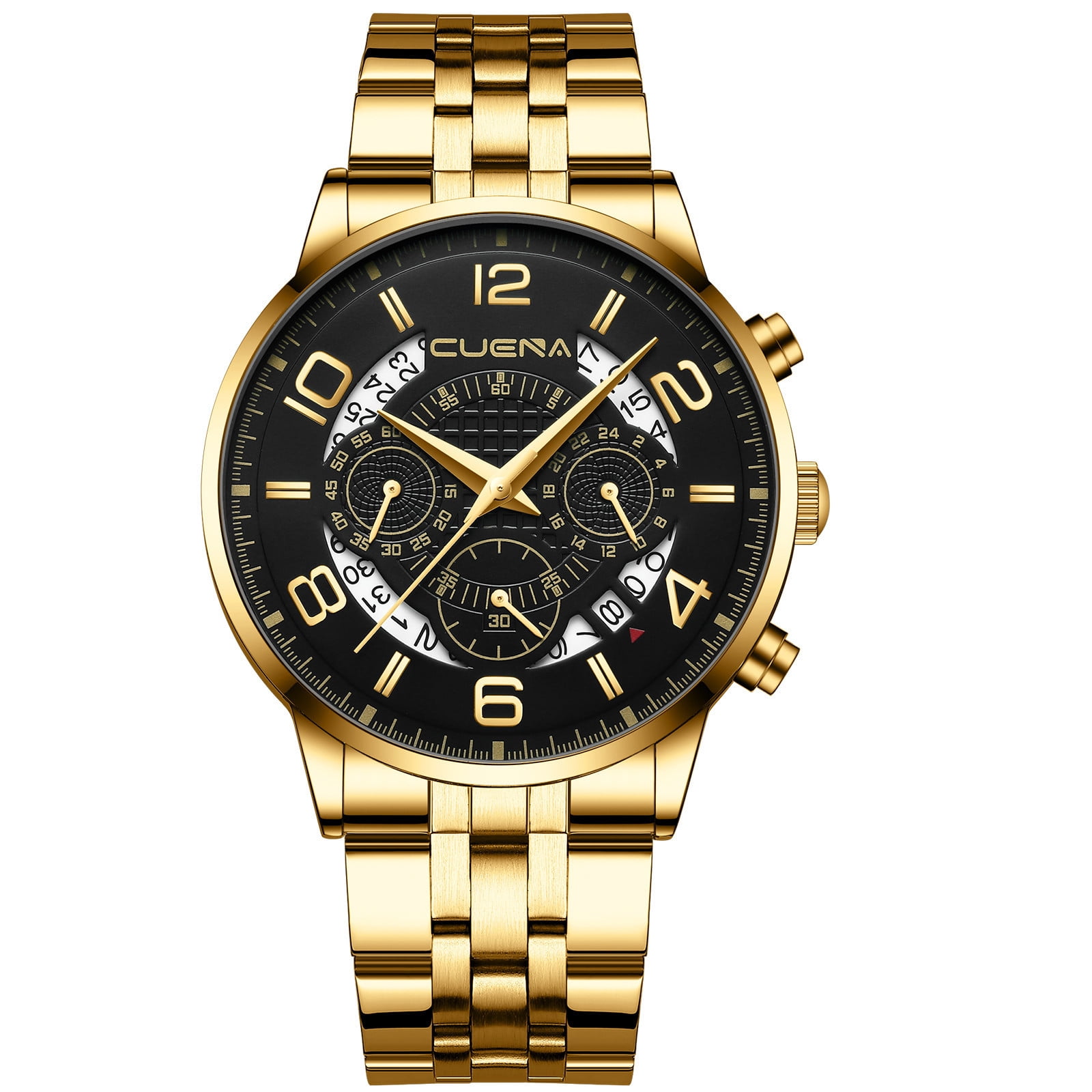 Heavy Duty Work Watch Ga2200 Men's Business Steel Belt Watch Calendar ...