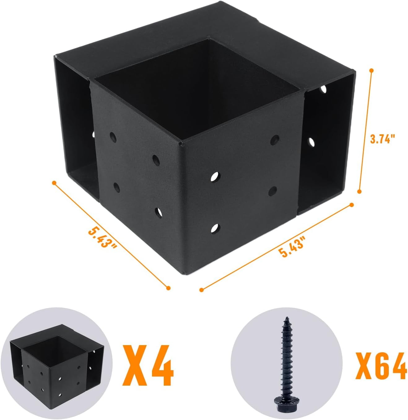 Heavy Duty Workbench Bracket Kit – Set of 4 Steel 3-Way for 4x4 and 2x4 ...