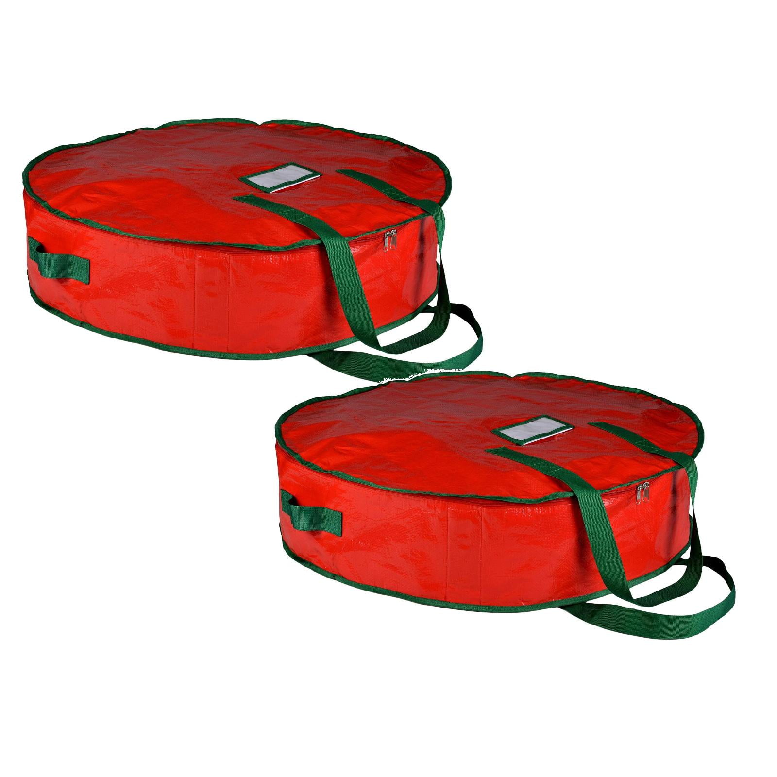 Heavy Duty Wreath Storage Bag 36 Inch, 2-Pack - Christmas Wreath ...