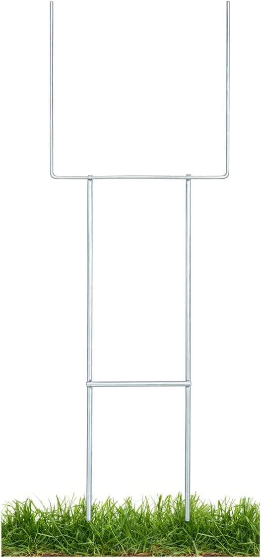 Heavy Duty Yard Stakes, 15 Pack, .25 Diameter Metal Frame Wire Step ...