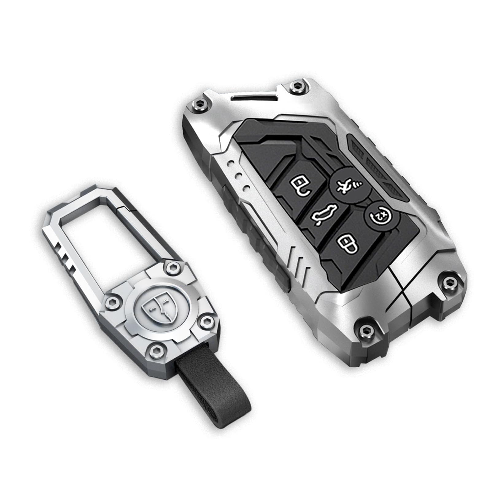Heavy-Duty Zinc Alloy Full-Body Smart Key Fob Shell for Volkswagen Golf ...