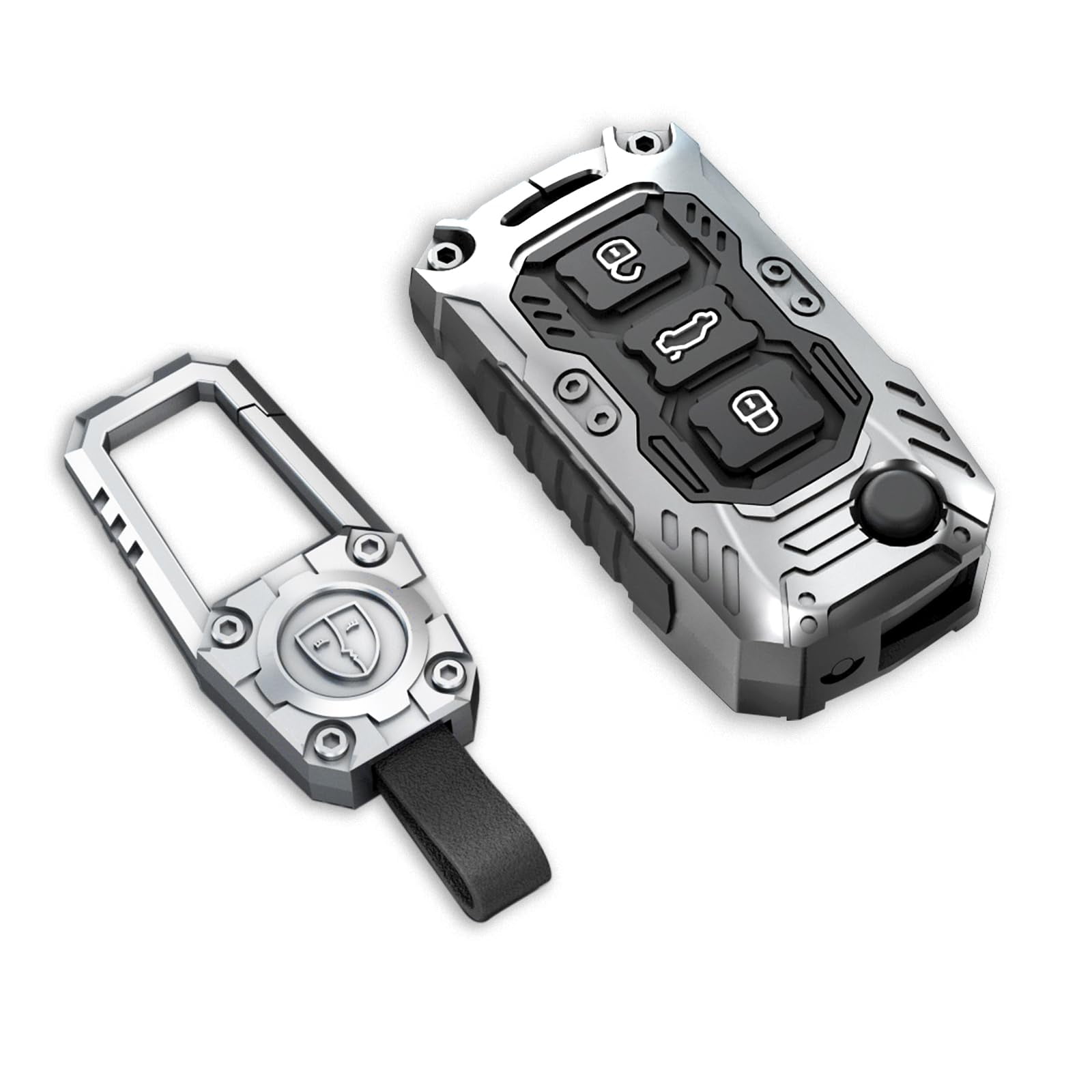 Heavy-Duty Zinc Alloy Full-Cover Smart Key Fob Case for Volkswagen ...