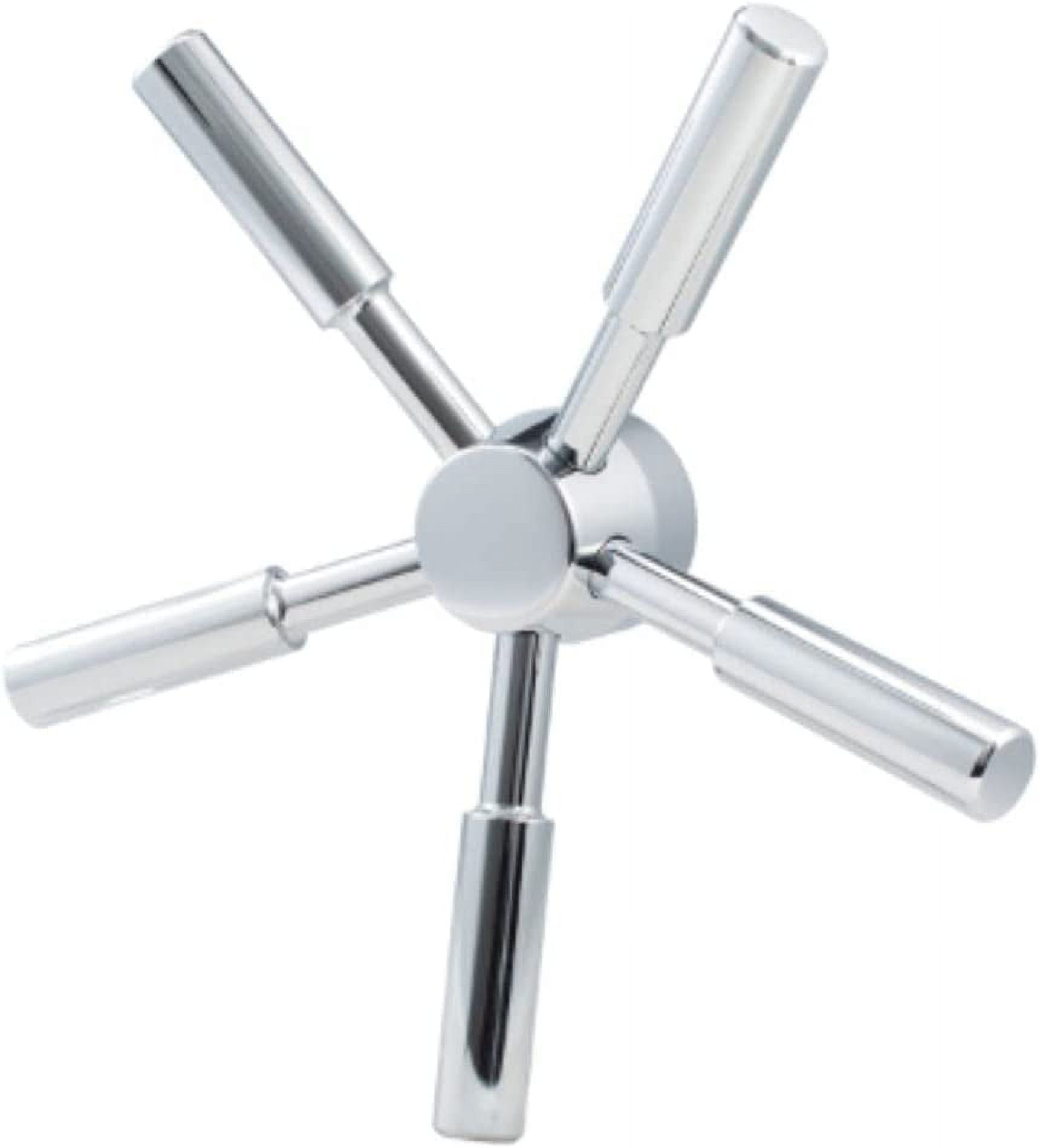 Sliver Round 5 Spoke 105mm Length Safe Handle for Gun Safes, Zinc Alloy ...