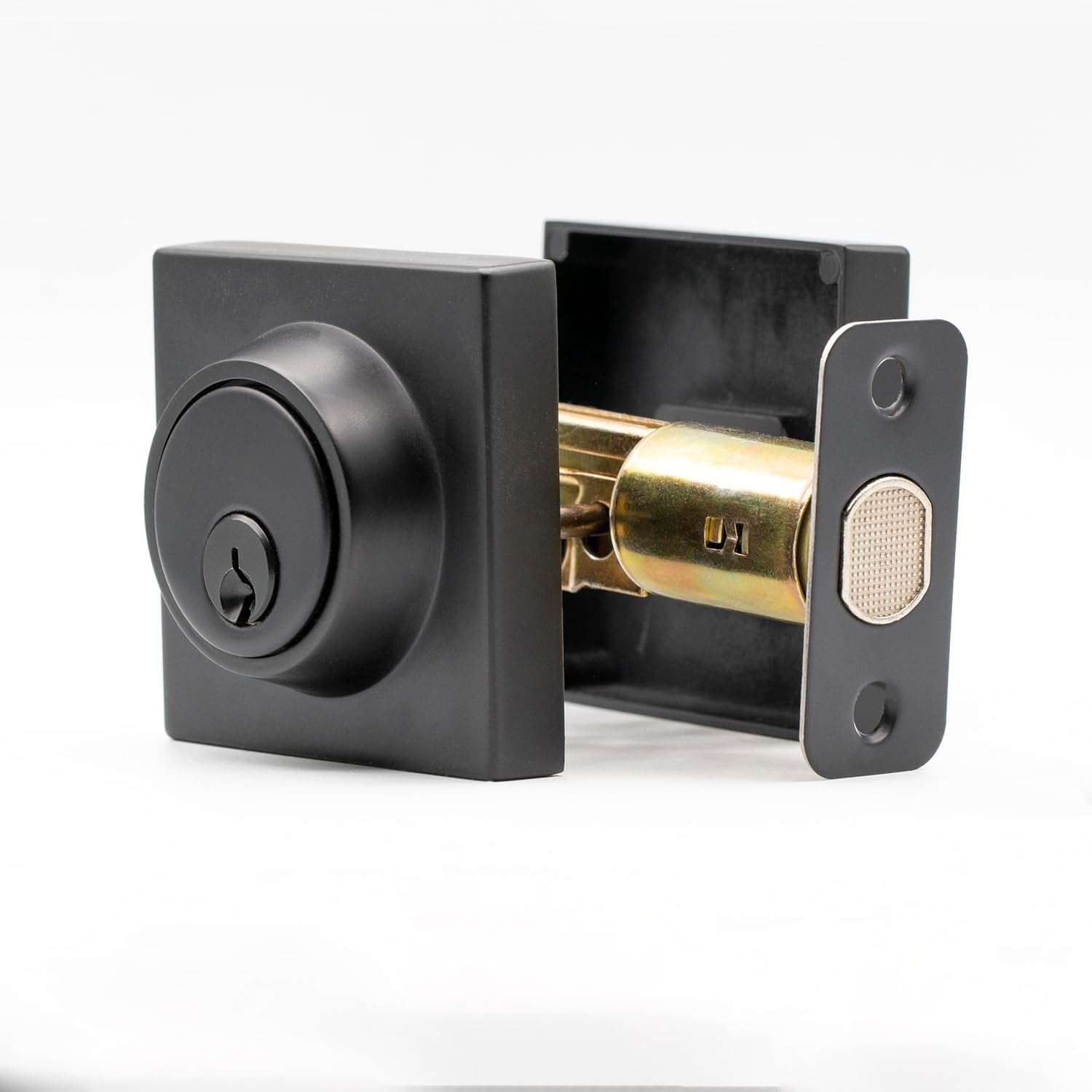 Heavy-Duty deadbolt That can accommodate Any Door Thickness of up to 2 ...
