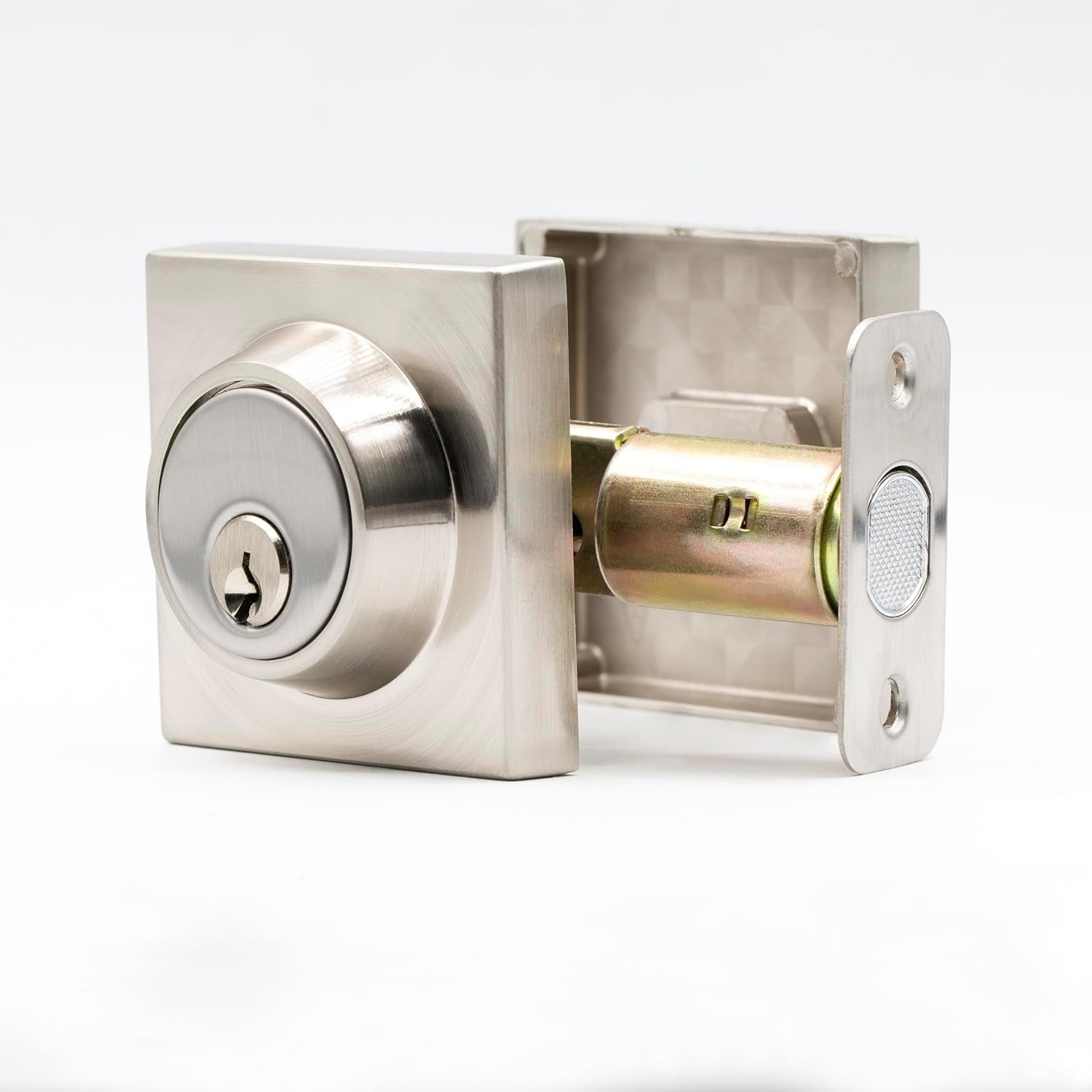 Heavy-Duty deadbolt That can accommodate Any Door Thickness of up to 2 ...