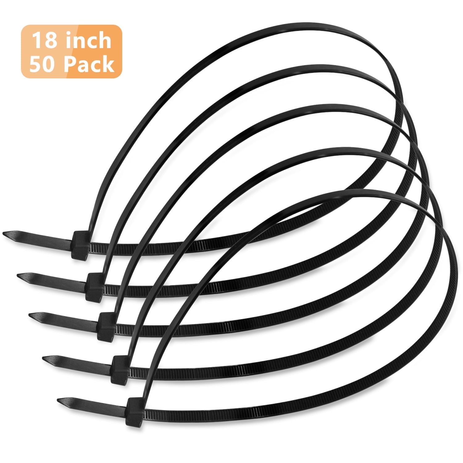 Heavy-Duty high-Quality Nylon Cable tie Wire Zipper Black Nylon Cable ...