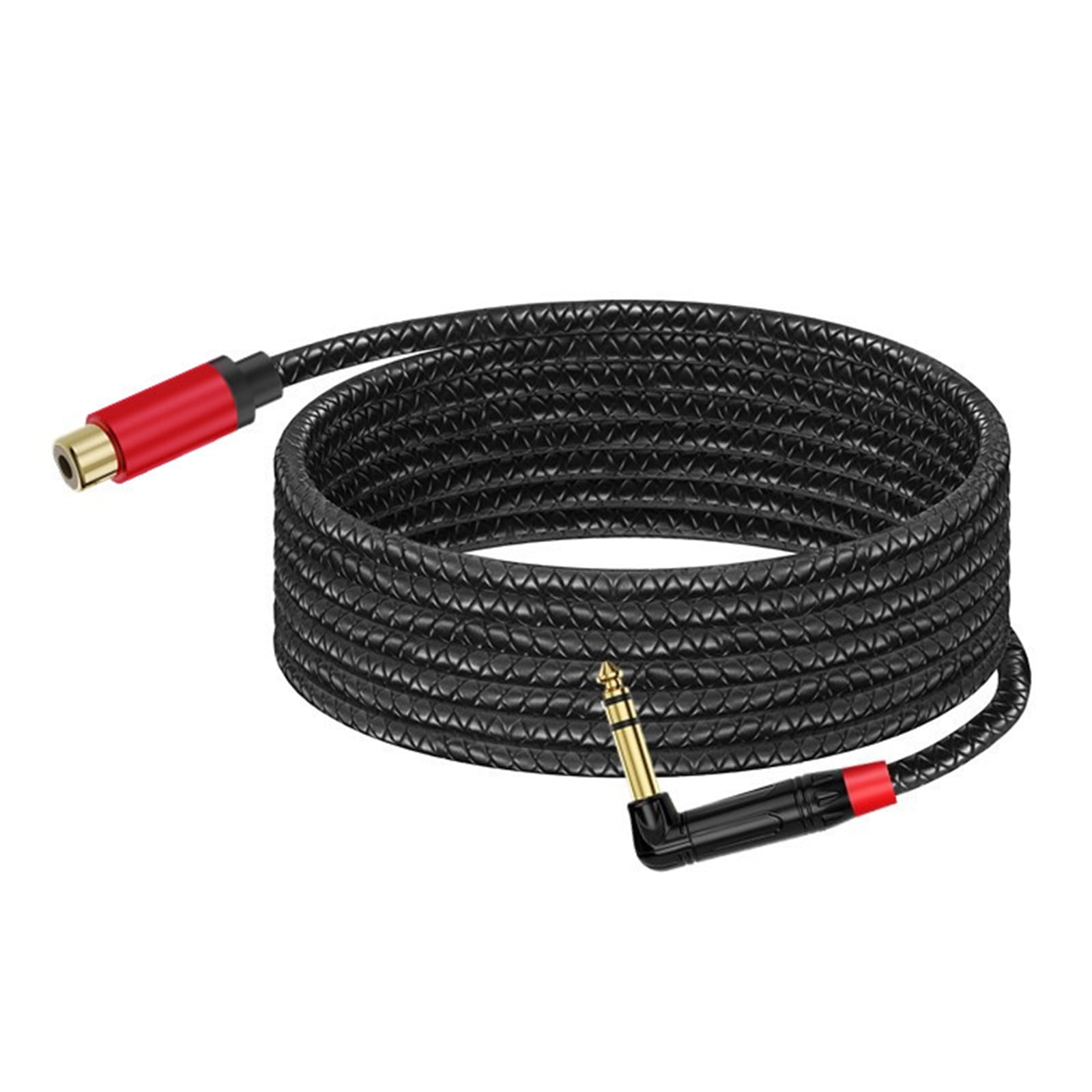 Heavy Duty to 1/4Inch Single/Double Cable L Type Metal Plugs 6.35mm to ...