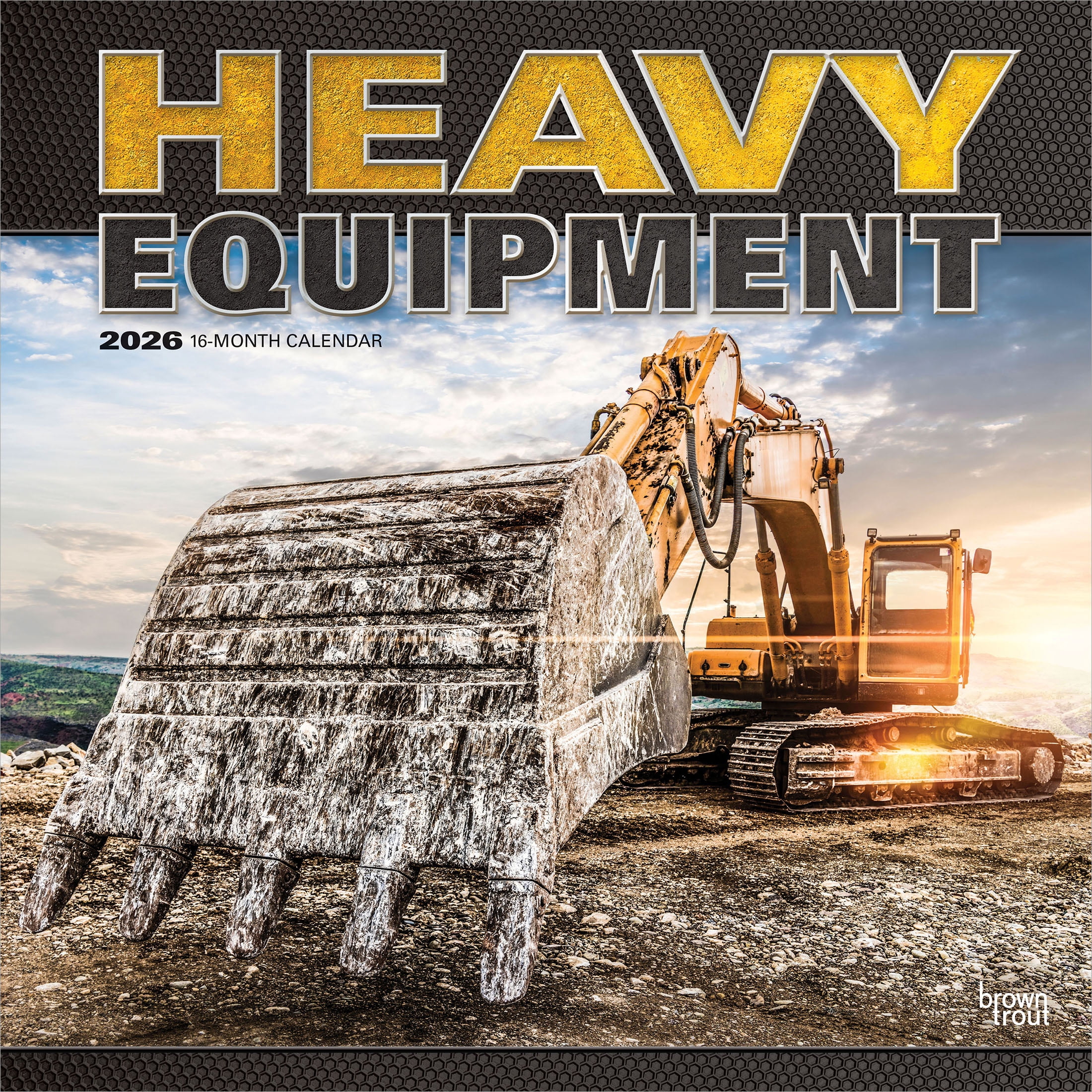 Heavy Equipment | 2026 12x24" (Hanging) Wall Calendar | Plastic-Free ...