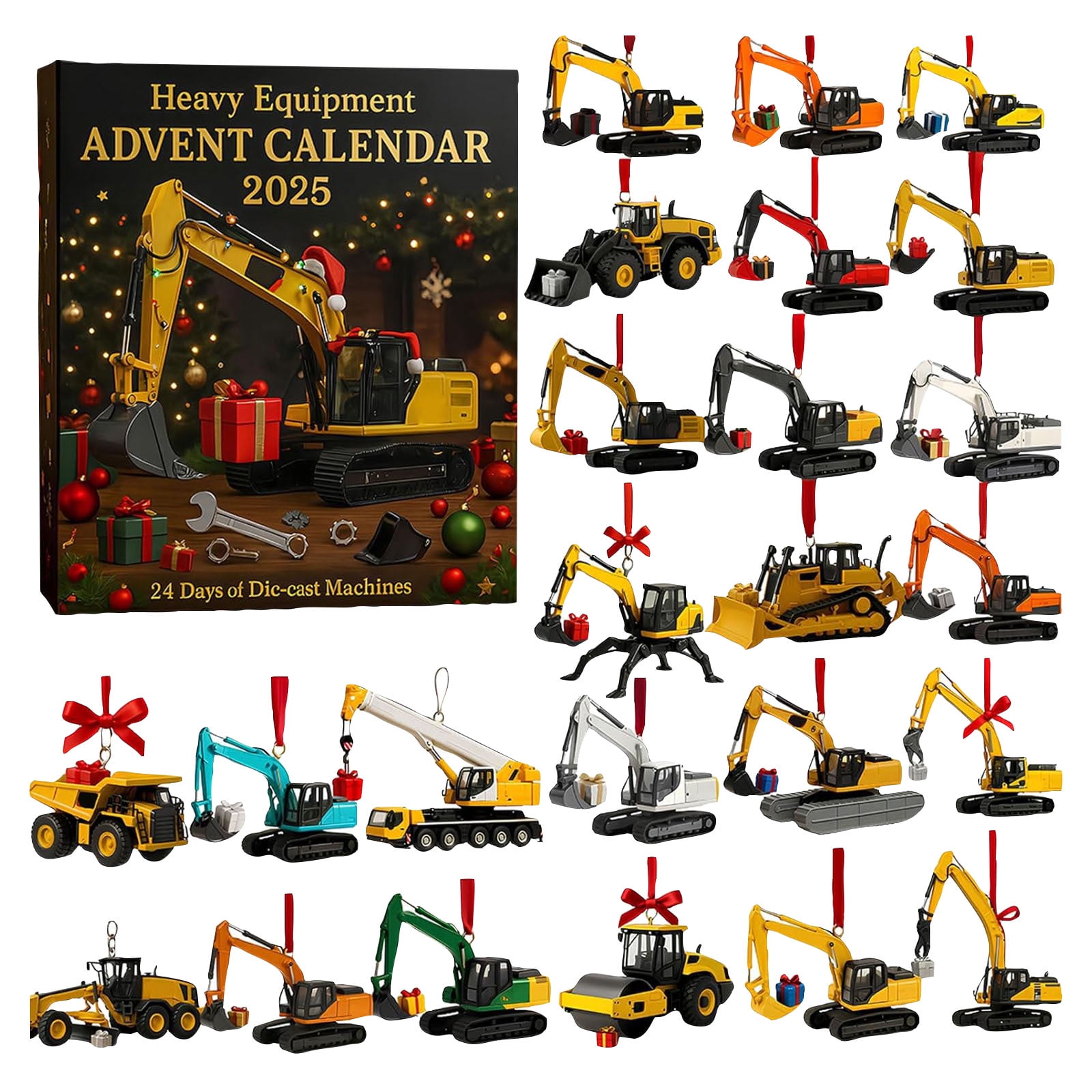 Heavy Equipment Advent Calendar 2025 · 24 Acrylic 2D Construction ...