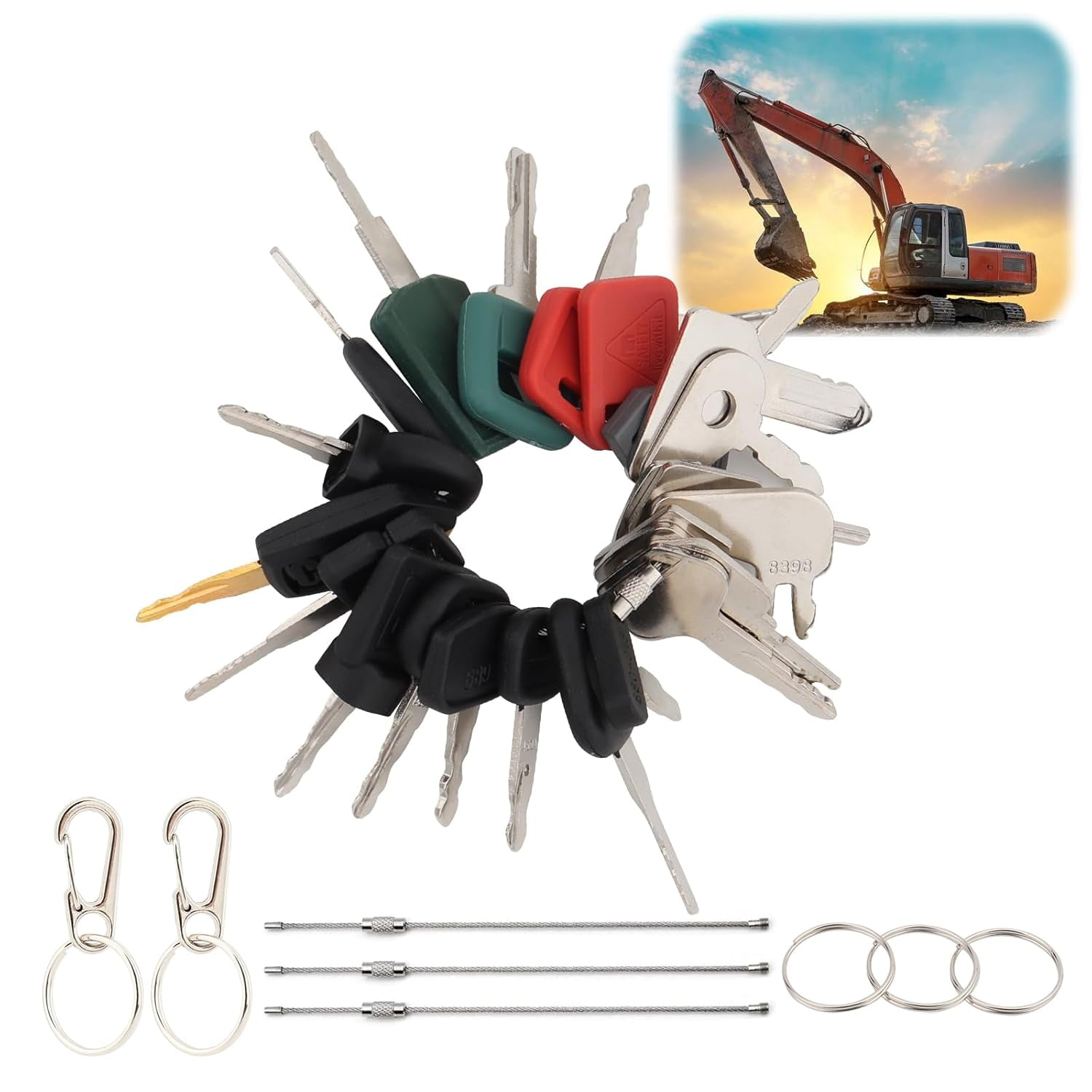 Heavy Equipment Keys Master Set,Construction Machinery Key Set,Fits ...