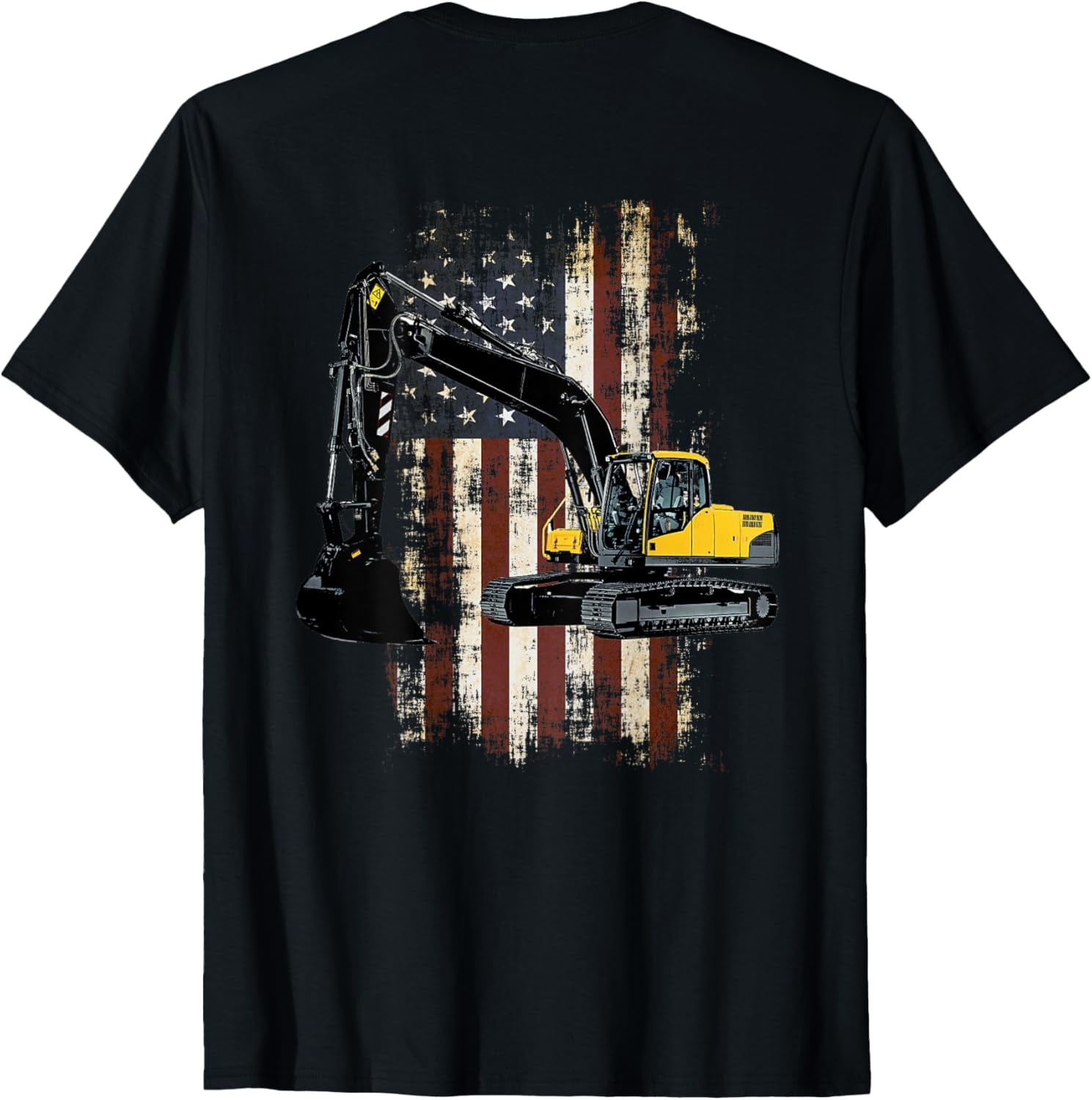 Heavy Equipment Operator Design On Back Of Clothing T-Shirt - Walmart.com