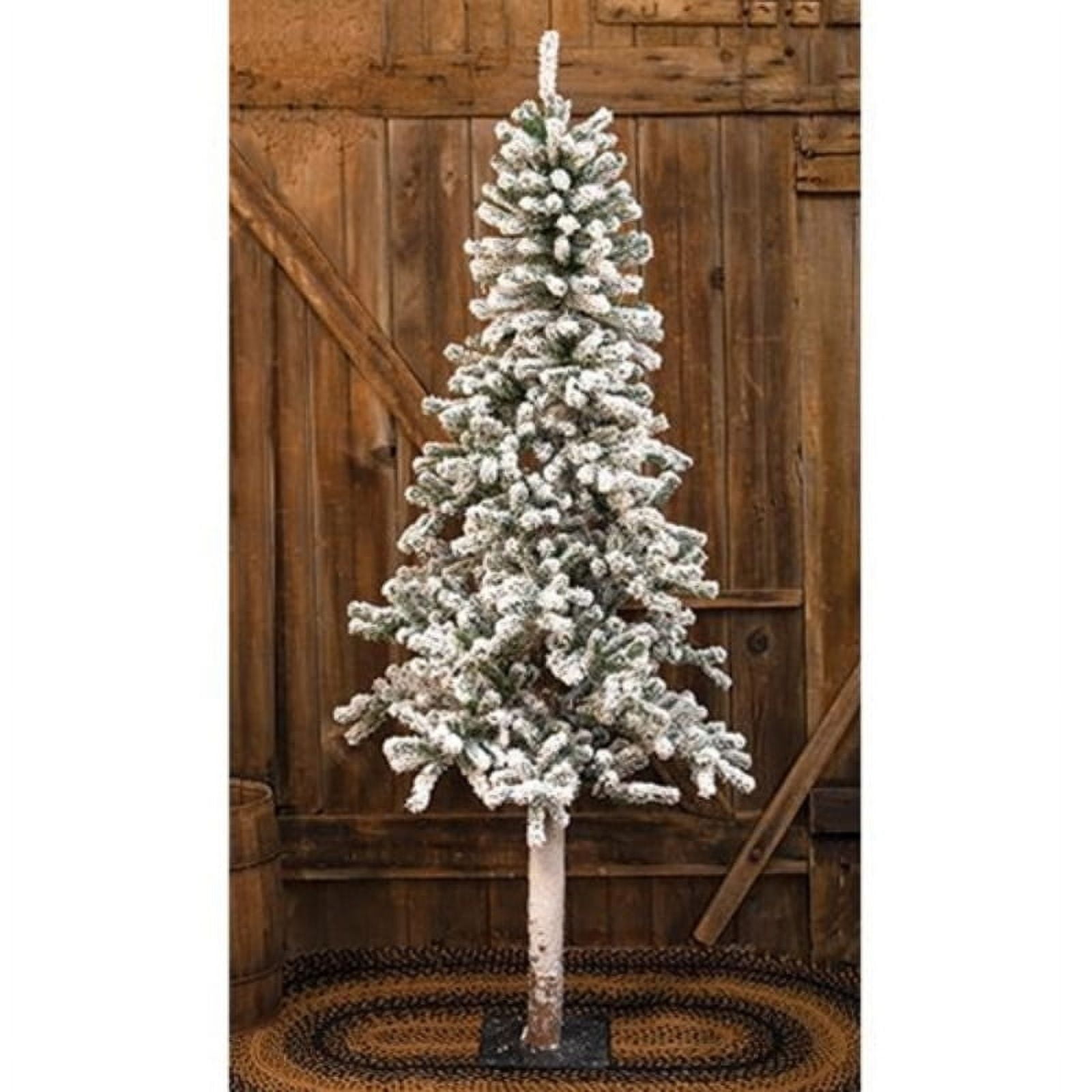 Heavy Flocked Alpine Tree 4ft - Walmart.com
