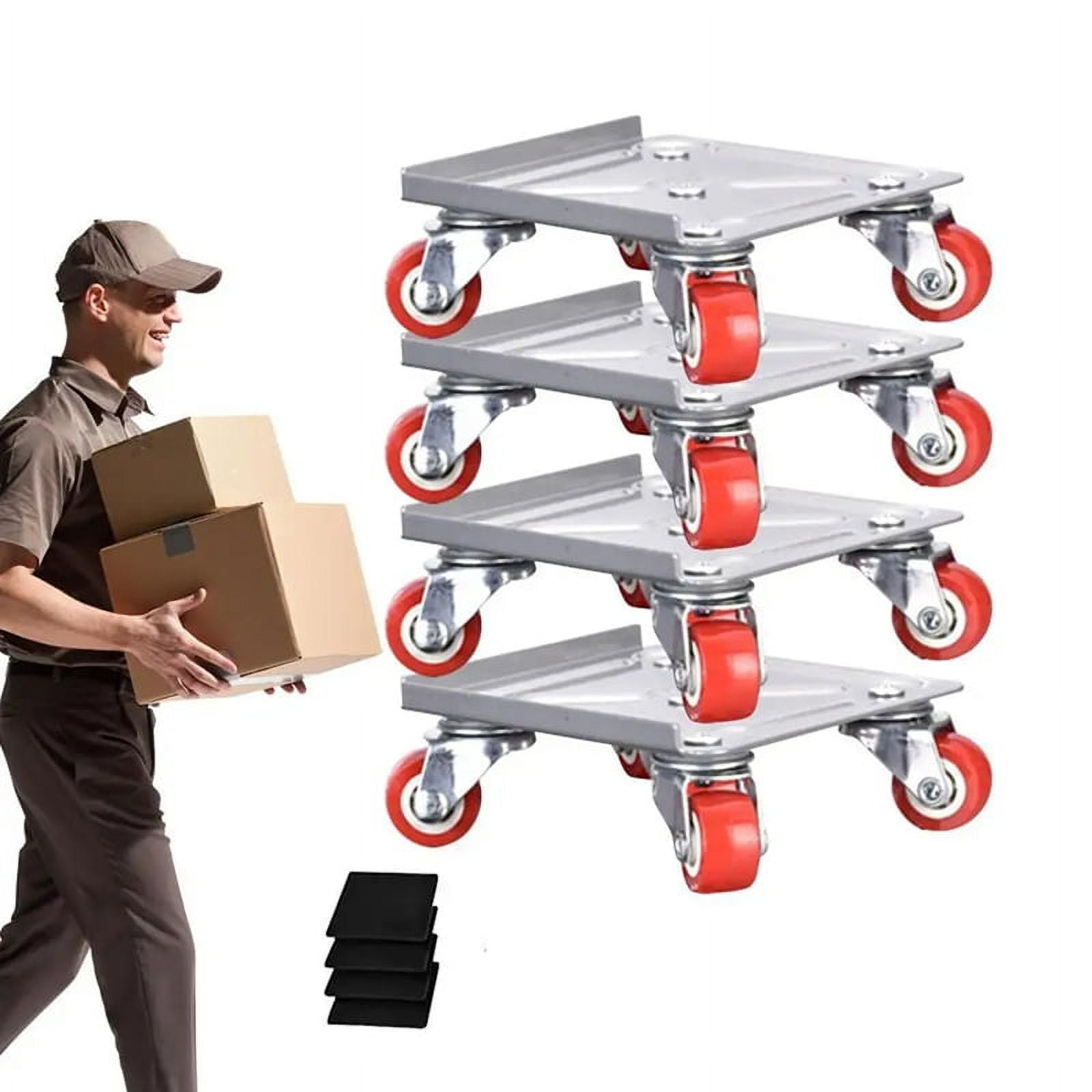 Heavy Furniture Mover 5-Wheel Dollies with Locking Wheels Load Lifter ...