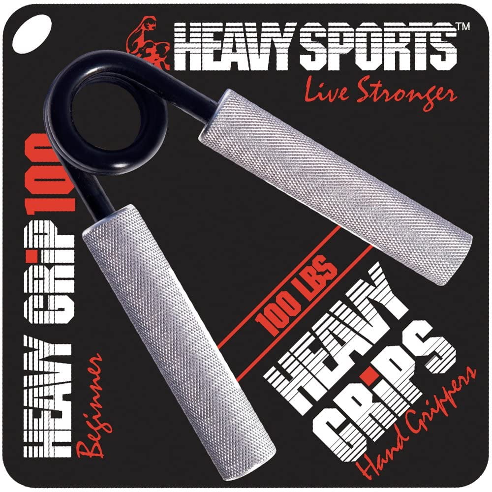 Heavy Grips - 100 lbs Resistance - Beginner - Grip Strengthener - Hand ...