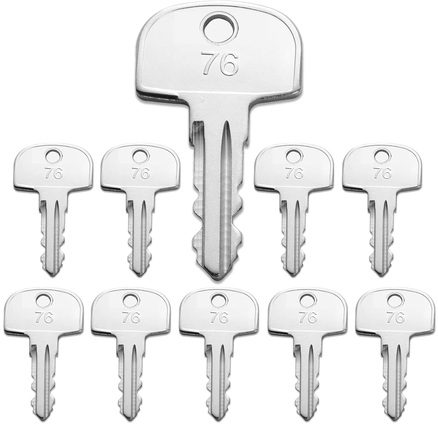 Heavy Ignition Keys, 10 Pack 601 Sany Key fits Sany Mini Excavator ...