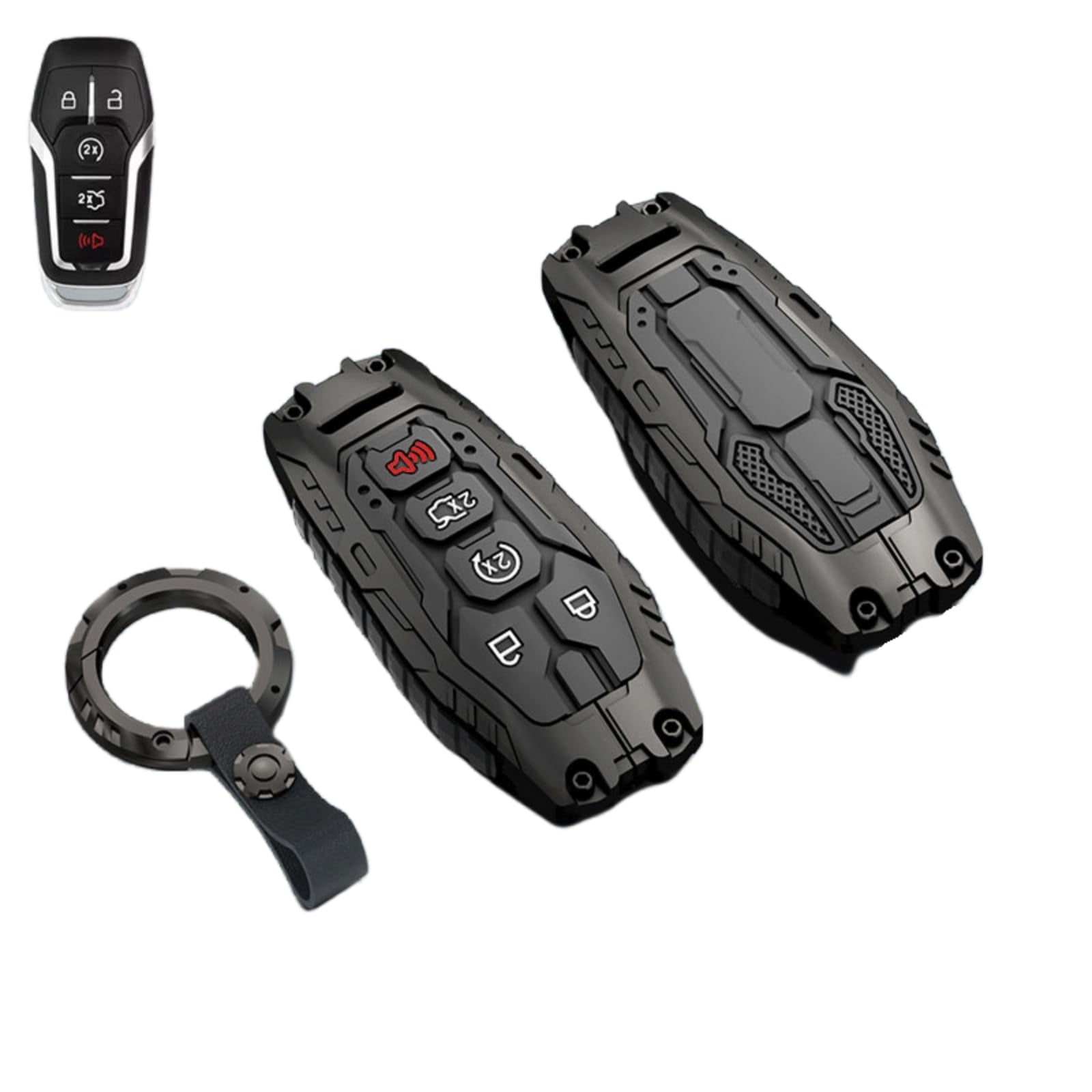 Heavy Key Fob Cover Case Protector for Ford, Keychain, Accessories for ...