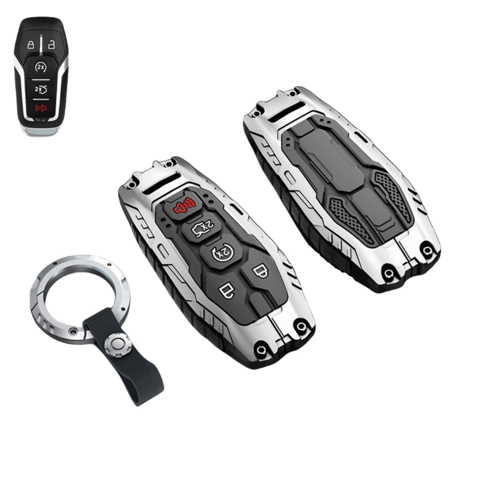Heavy Key Fob Cover Case Protector for Ford, Keychain, Accessories for ...