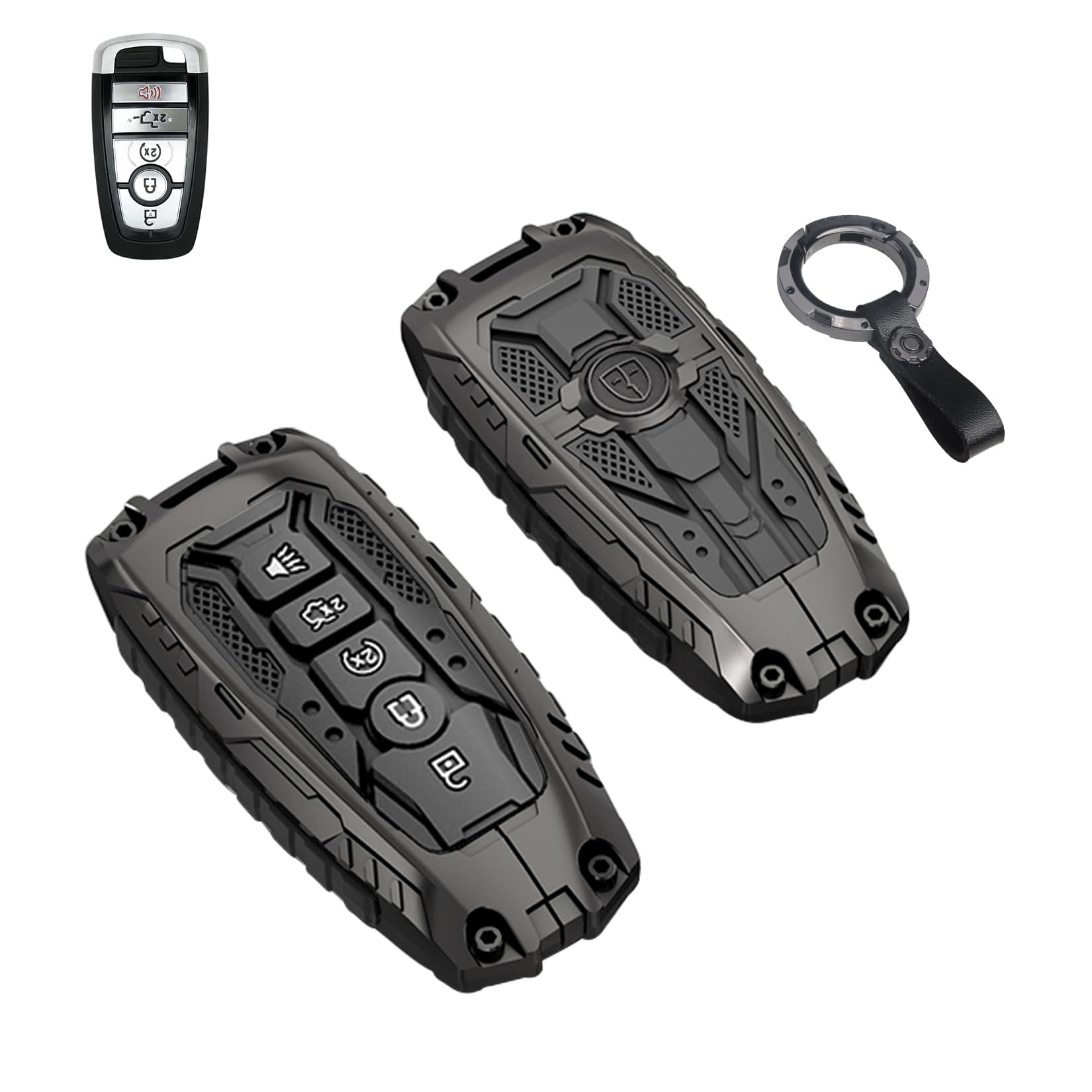 Heavy Key Fob Cover for Ford, Key Fob Case Fits for Ford F150 Explorer ...