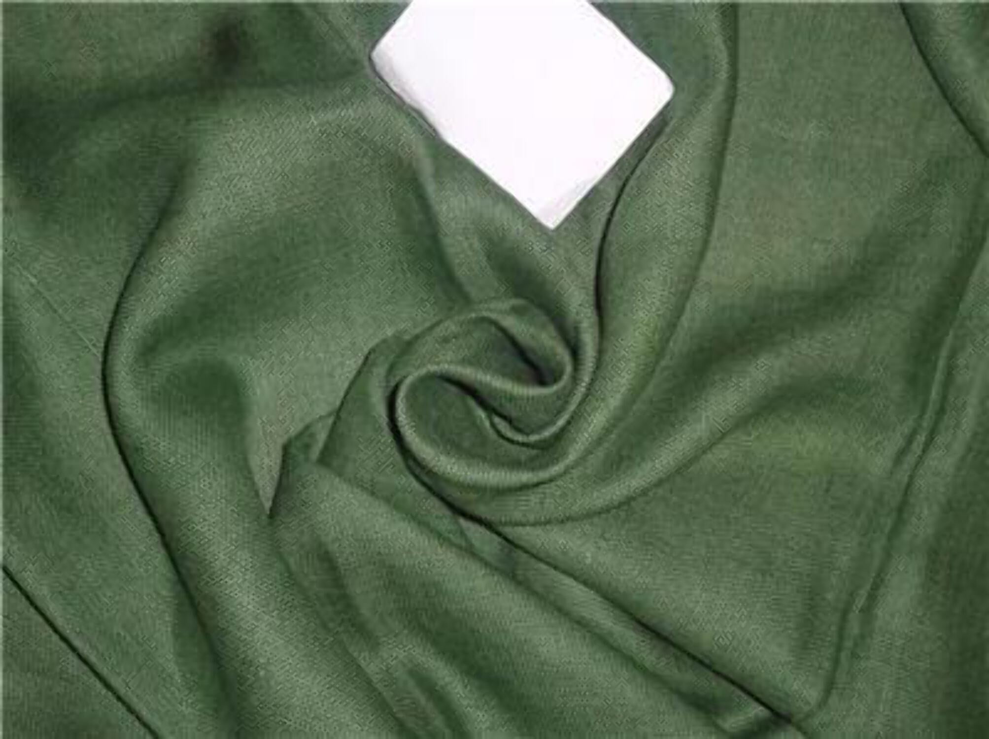 Heavy Linen Dark Green Color Fabric 58quot; Cut Length of 1.40 yards ...