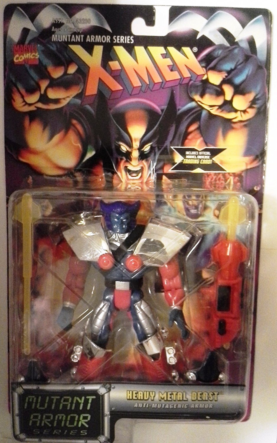 X Men Heavy Mutant Armor Series Heavy Metal Beast Armor Figure Toy Biz ...