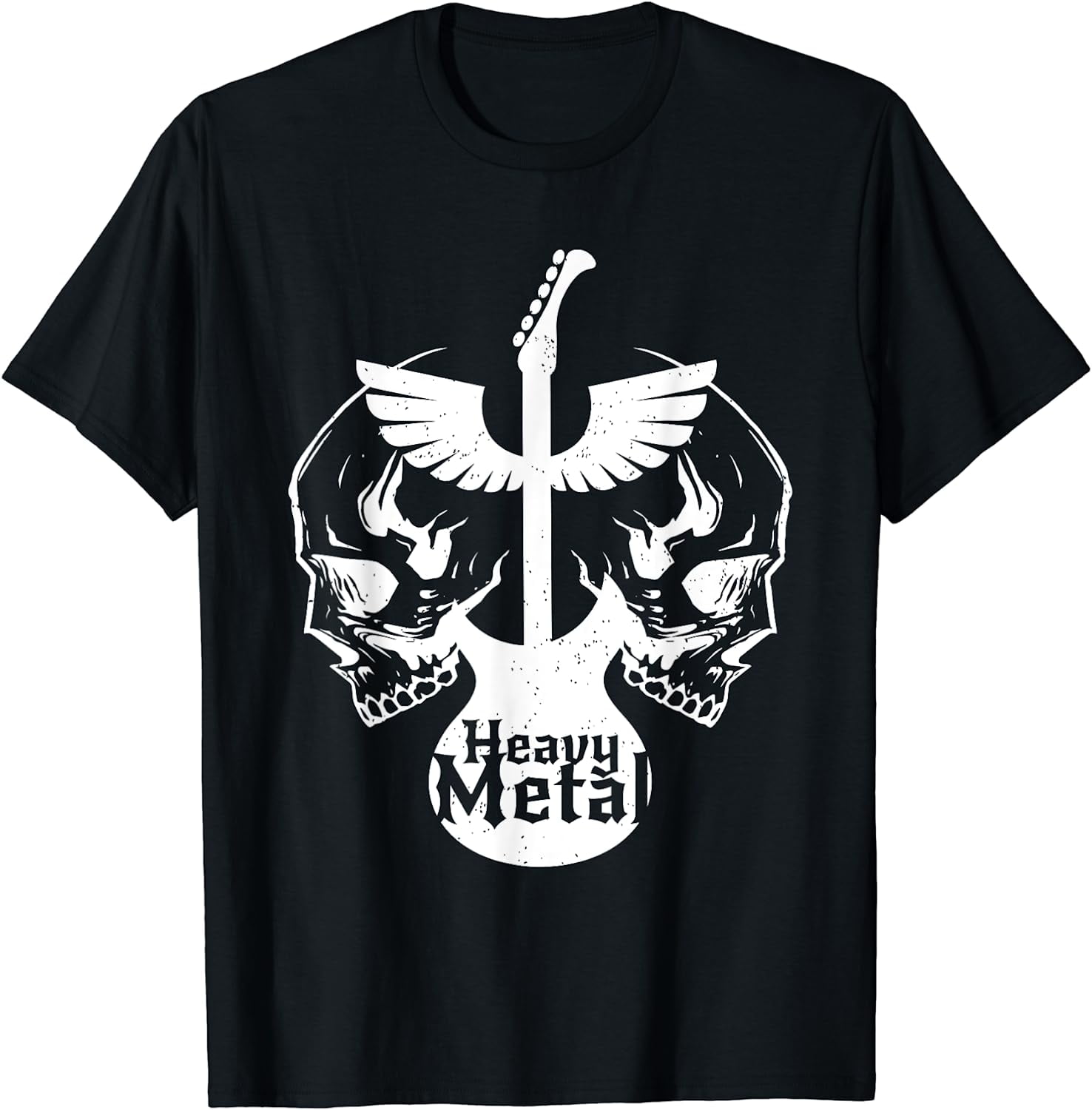 Heavy Metal Flying Guitars With Skulls Rock T-Shirt - Walmart.com