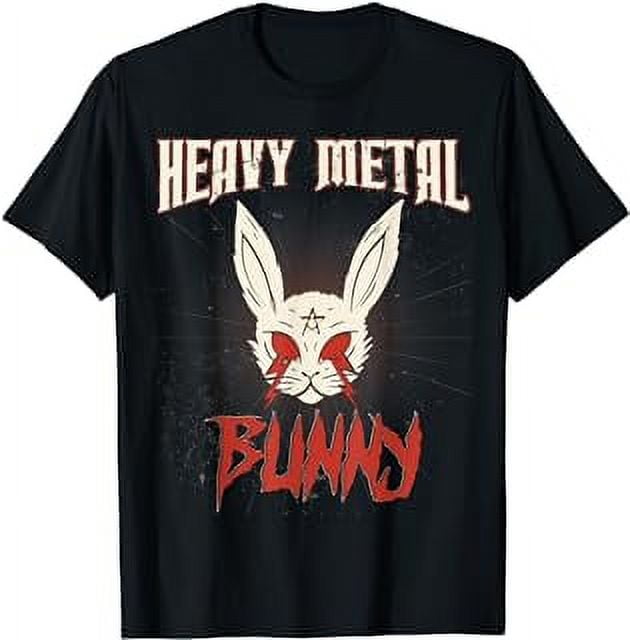 Heavy Metal Gothic Bunny Punk Hard Rock Rabbit T-Shirt - Walmart.com