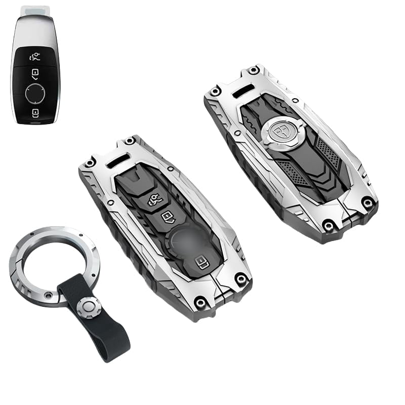 Heavy Metal Key Fob Cover Case Protector for Mercedes Benz, Keychain ...