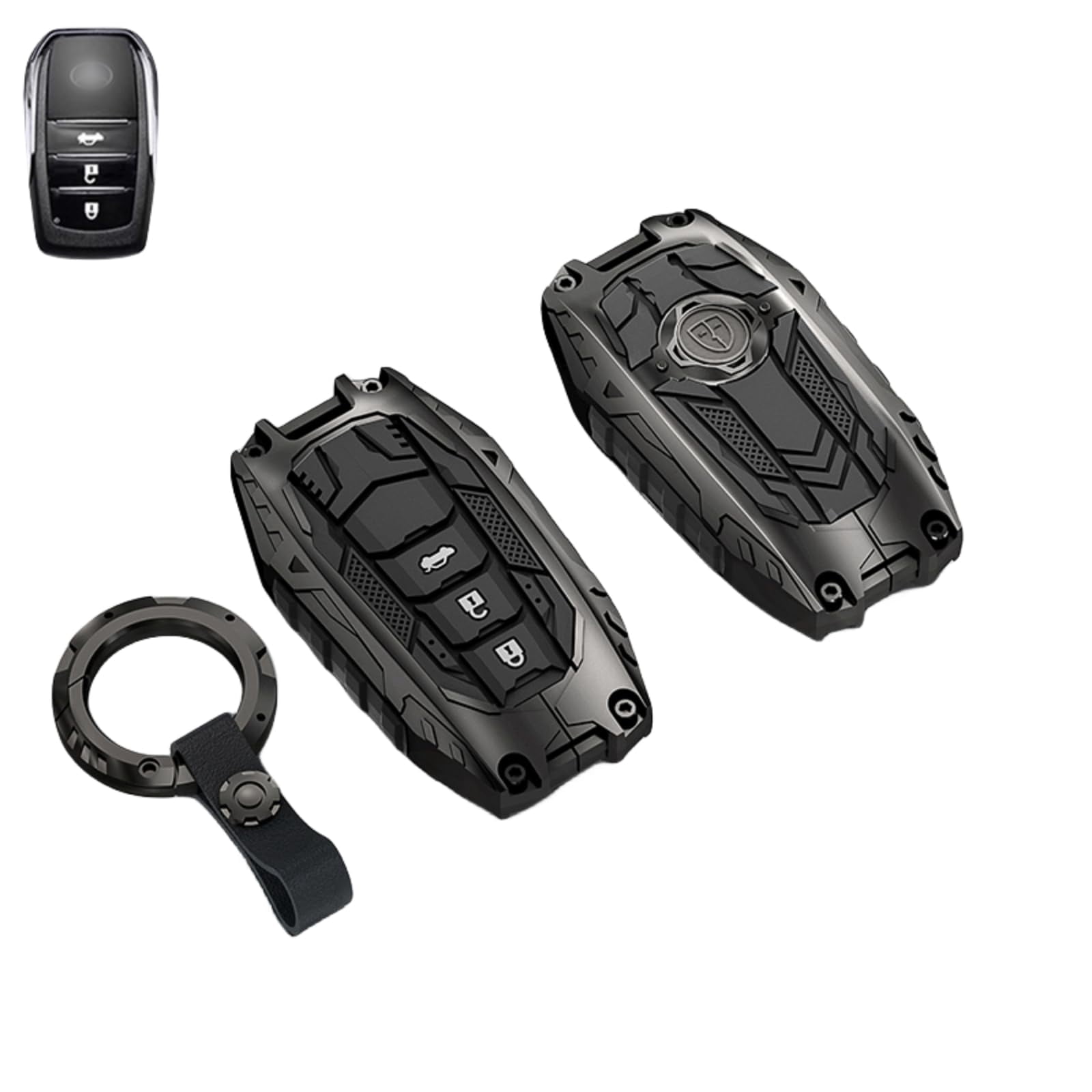 Heavy Metal Key Fob Cover Case Protector for Toyota, Keychain ...