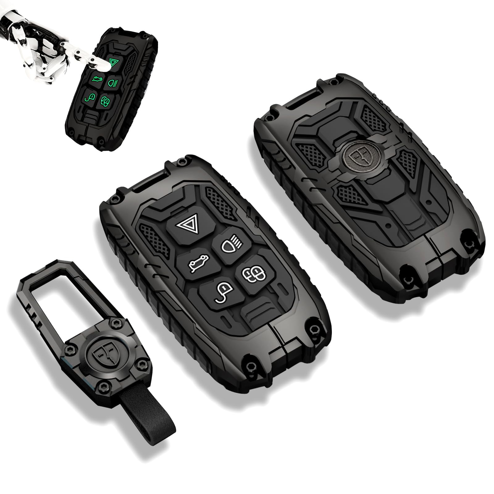 Heavy Metal Key Fob Cover Protector, Compatible with Lason Aurora Velar ...