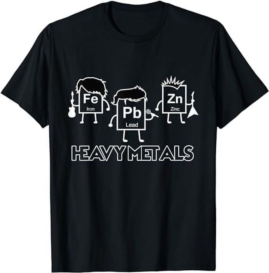 Heavy Metals Periodic Table Funny Science Chemistry Gift T-Shirt ...