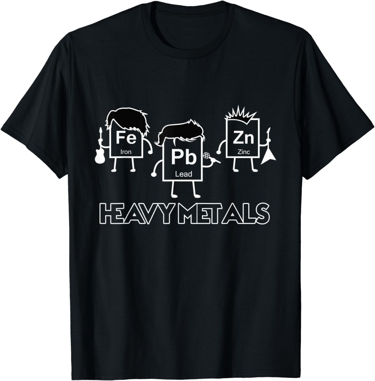 Heavy Metals Periodic Table Funny Science Chemistry Gift T-Shirt ...