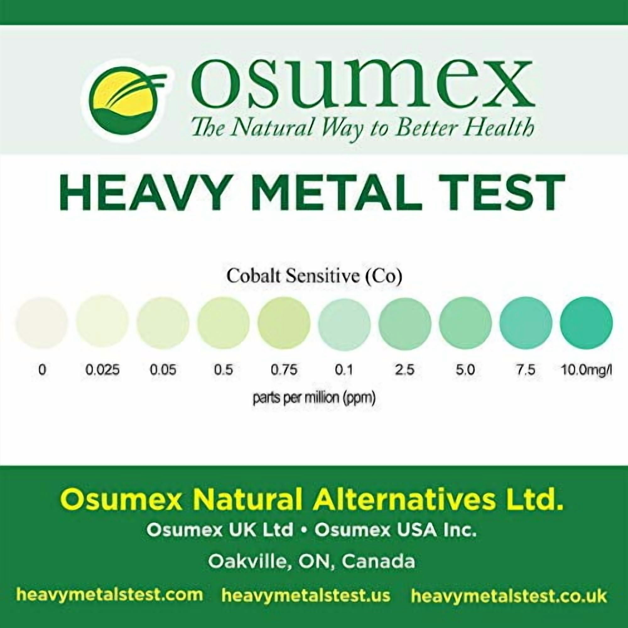 Heavy Metals Test Kit Cobalt Sensitive Kit 1 Pack - Water Testing Kits ...